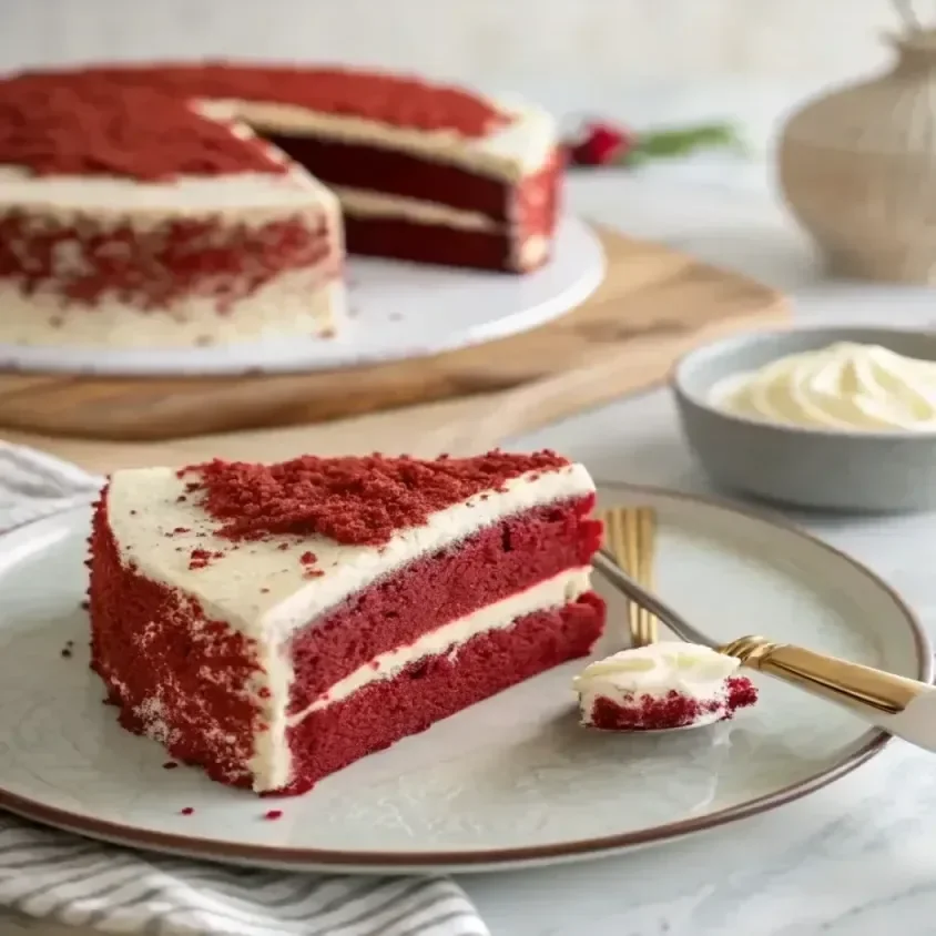 Red Velvet Cake Recipe - With Cream Cheese Frosting