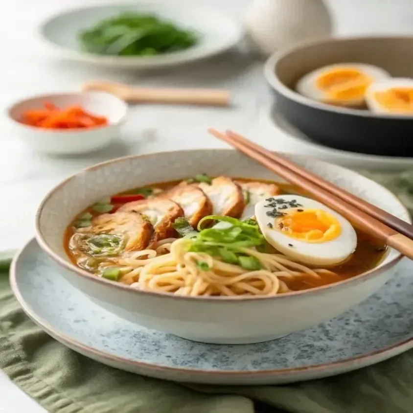 Homemade Ramen Recipe with Rich Broth and Fresh Toppings